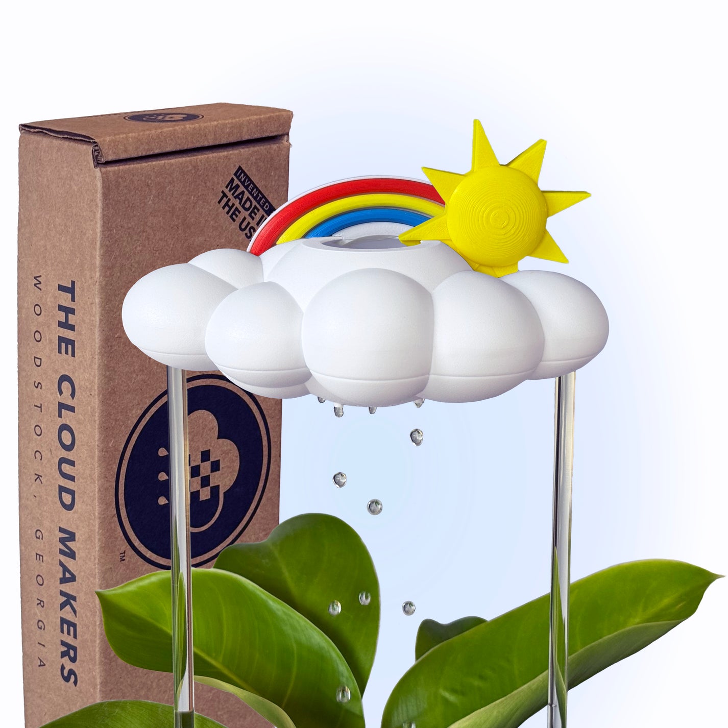Original Dripping Rain Cloud with Sun and Rainbow Charms – The Cloud Makers
