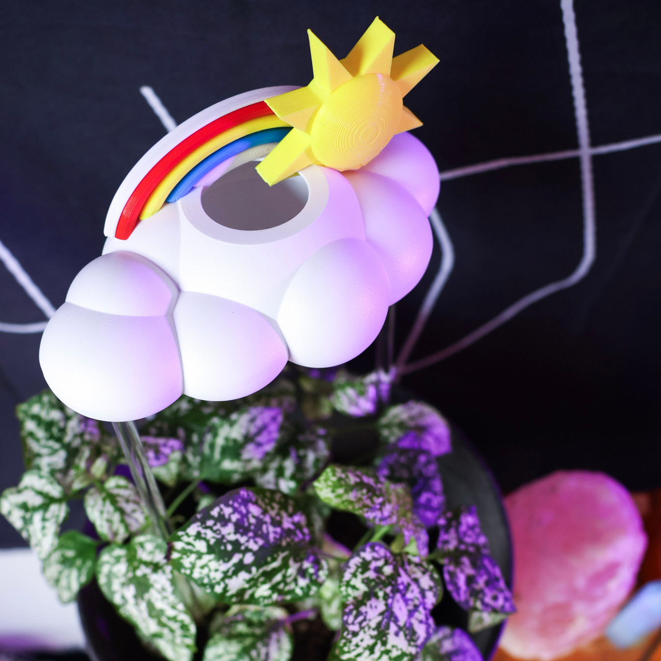 Original Dripping Rain Cloud with Sun and Rainbow Charms – The Cloud Makers